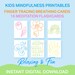 Calm Down Finger Tracing Meditation Flashcards, Kids Mindful Activity ...