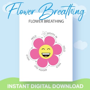 Finger Tracing Deep Breathing Exercise Kids, Mindful Activity Calm Down ...