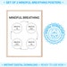 Mindful Breathing Poster, Mental Health Posters, Therapy Office Decor ...