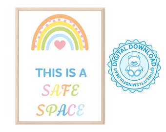 Calming Corner Poster Calm Down Corner Therapy Office Decor - Etsy