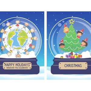 Snowglobe Winter Holiday Bulletin Board Kit-set-classroom Decor Bundle ...