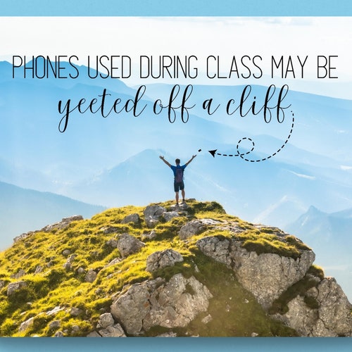 5 Sizes-funny Class Rules Sign-teen Slang-middle Junior High - Etsy