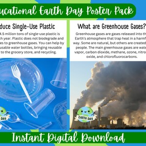 Printable Educational Earth Day Poster Set-environmental-environmental ...