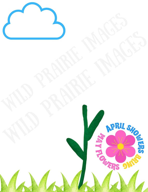 April Showers Border