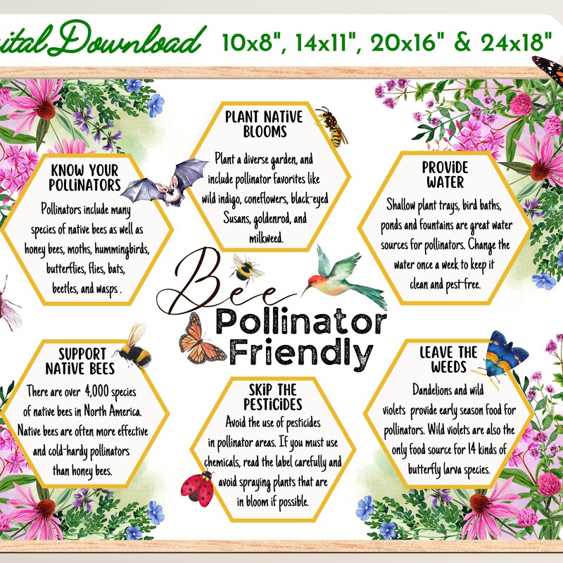 Pollinator Sign - Etsy