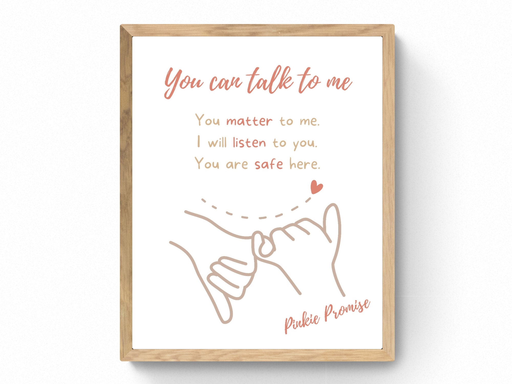 5 SIZES-You Can Talk to Me Print-Guidance Counselor Therapy Classroom ...