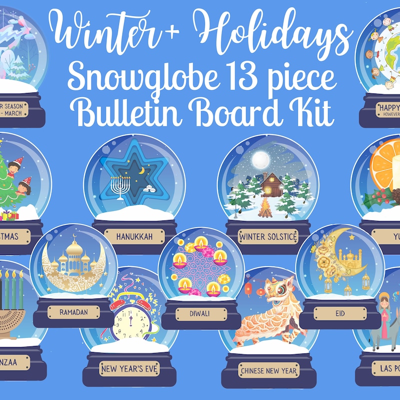 Winter Bulletin Board Kit - Etsy
