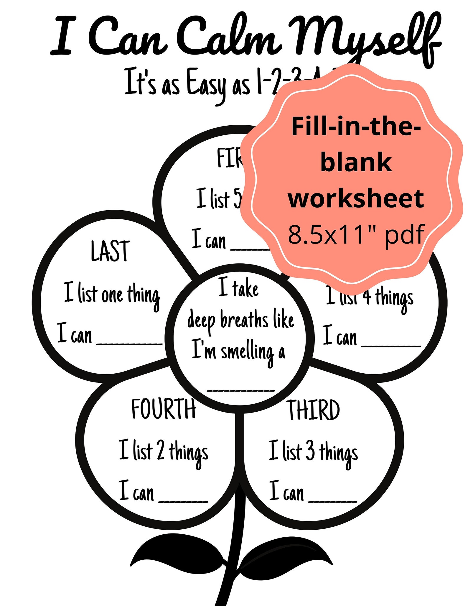 Five Senses Grounding Printables Bundle-classroom | Etsy