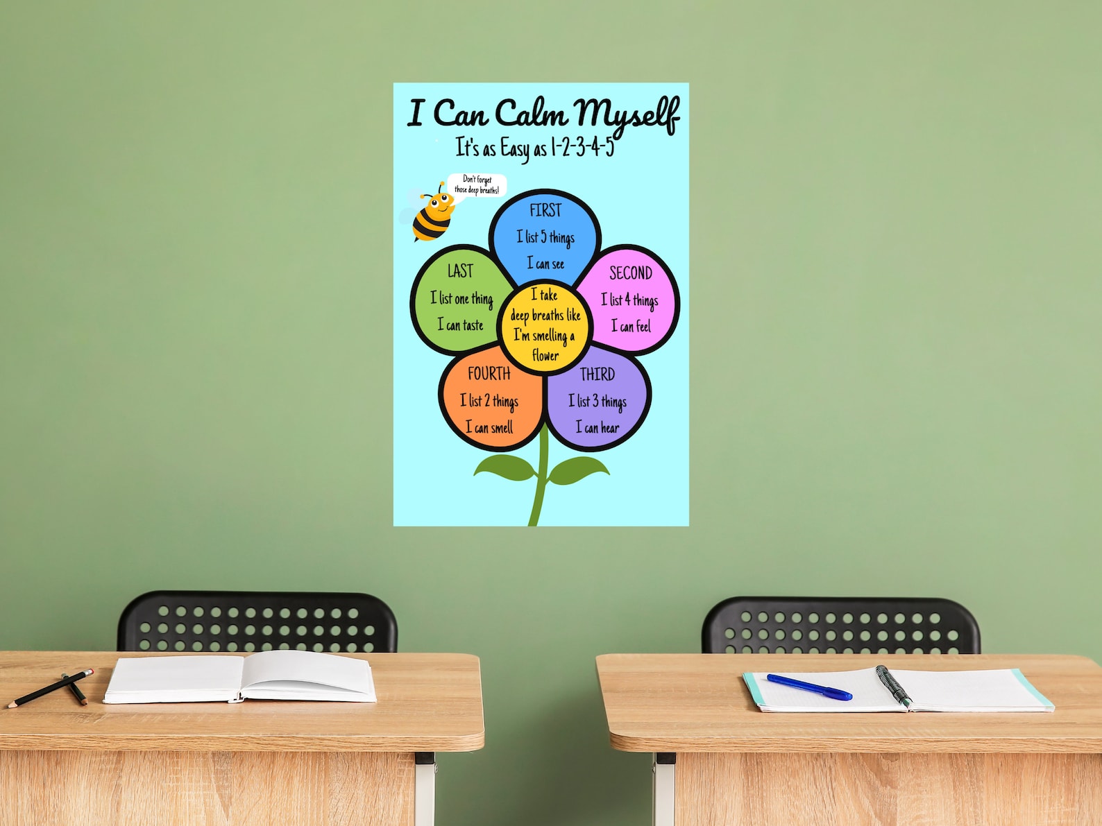 Five Senses Grounding Printables Bundle-classroom Calm-mindfulness Kids ...