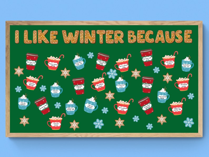Winter Bulletin Board Kit-classroom Decor Set-personalized Bundle-hot ...
