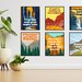 Set of 6 POSTERS in 3 SIZES National Parks Themed Growth Mindset ...