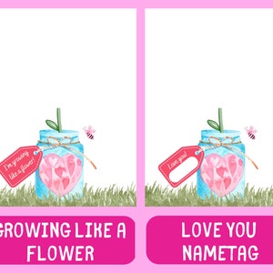 Wildflowers Mason Jar Flower Easy Handprint Craft-your Love Helps Me ...