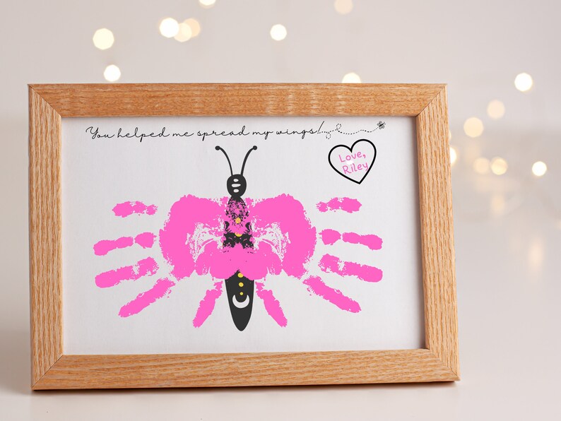 Butterfly Handprint Craft Template-Mothers Day Printable-Art Craft ...