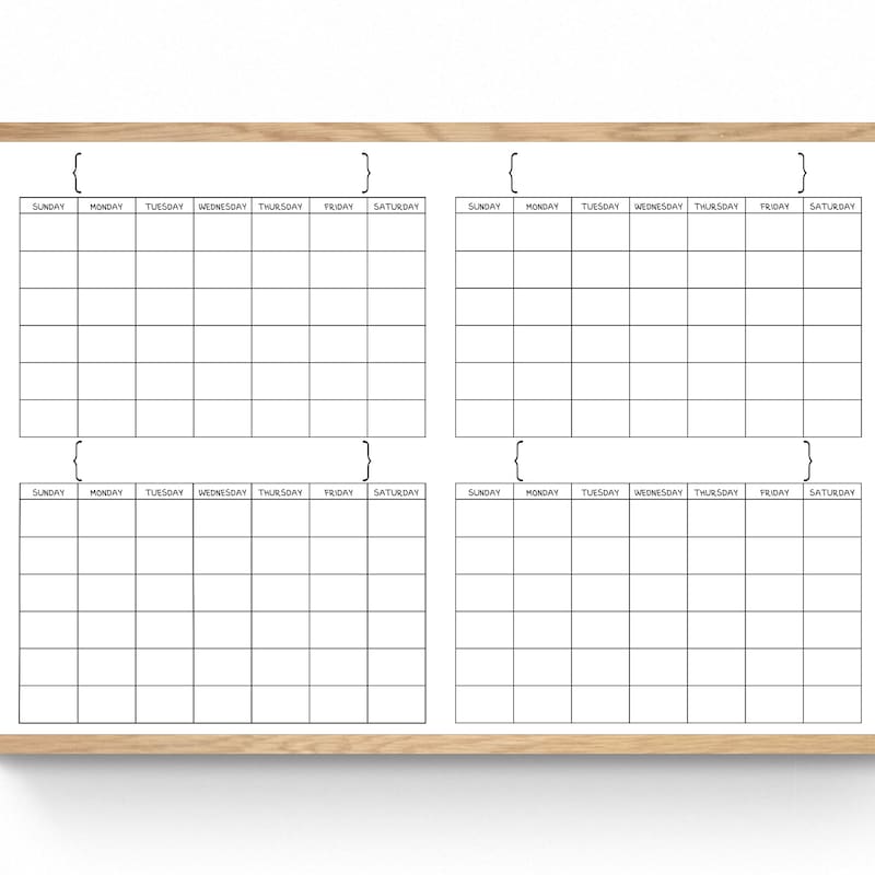 Extra Large Wall Calendar - Etsy