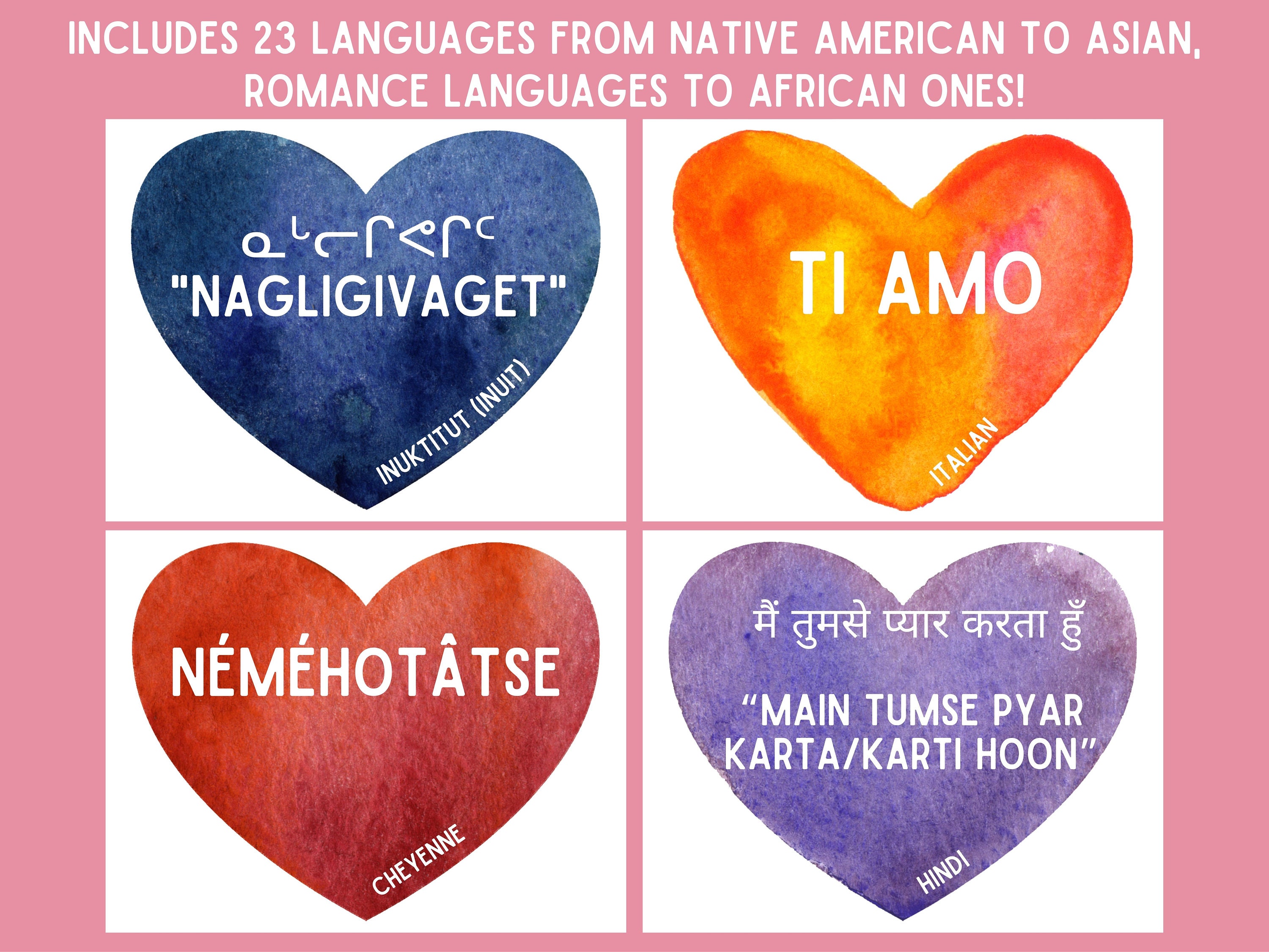 23 Languages I Love You Kindness Bulletin Board Kit-door - Etsy