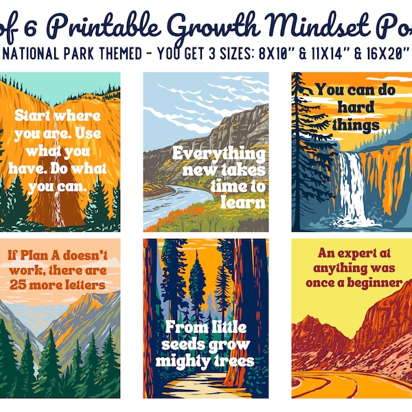 Positive Classroom Posters - Etsy