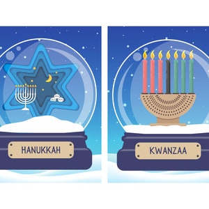 Snowglobe Winter Holiday Bulletin Board Kit-set-classroom Decor Bundle ...