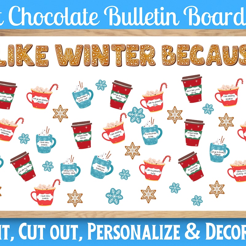 Winter Bulletin Board Kit - Etsy