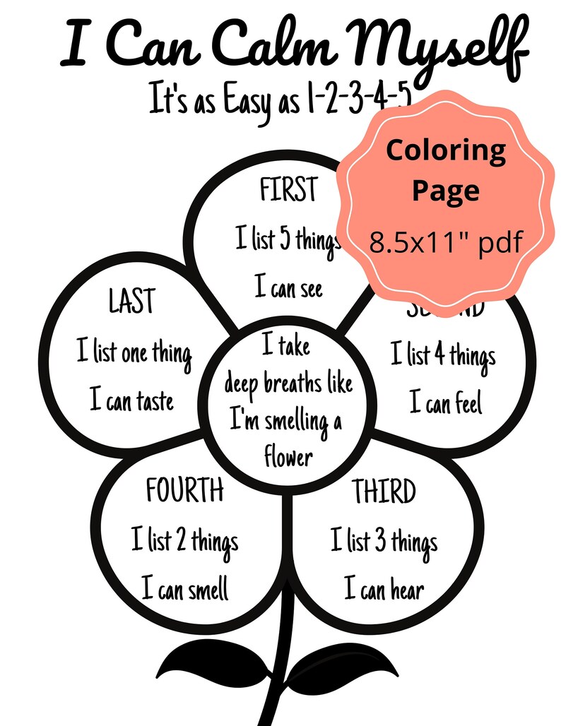 Five Senses Grounding Printables Bundle-classroom | Etsy