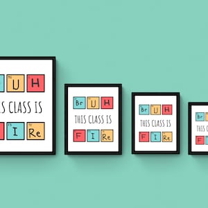 Funny Classroom Decor Print-chemistry Poster-periodic Table Spelling ...