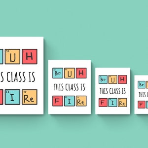 Funny Classroom Decor Print-chemistry Poster-periodic Table Spelling ...