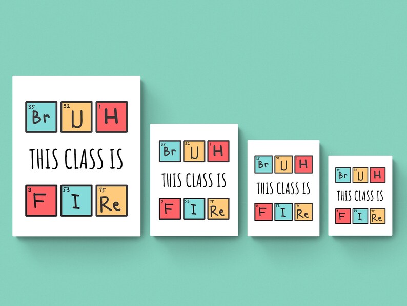 Funny Classroom Decor Print-chemistry Poster-periodic Table - Etsy