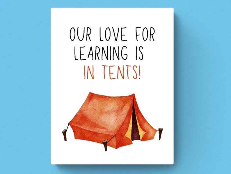 SET of 4 POSTERS in 3 SIZES Camping Outdoor Themed Elementary - Etsy
