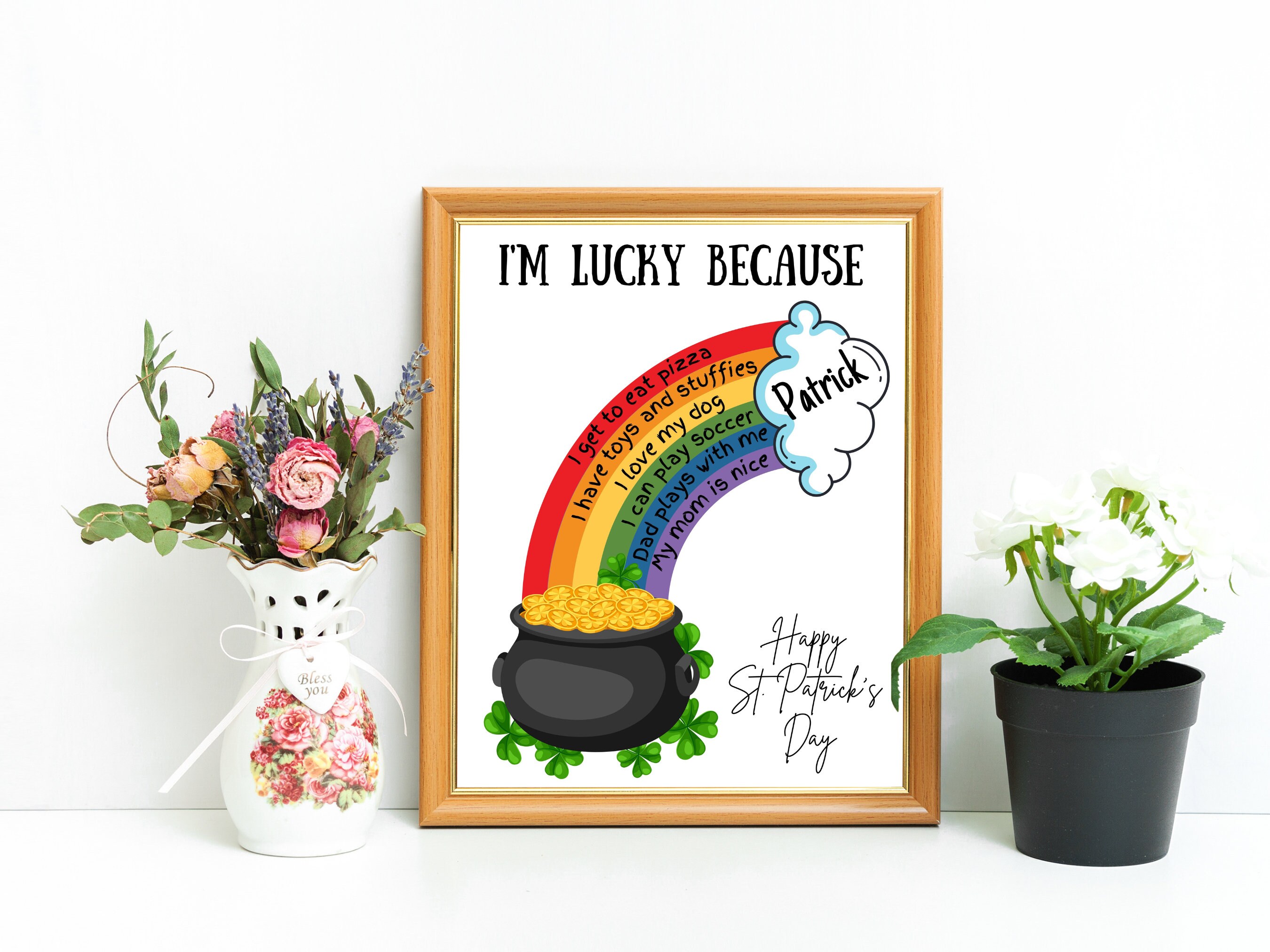 Printable Saint Patricks Day Writing Activity-st. Pattys Art Project ...