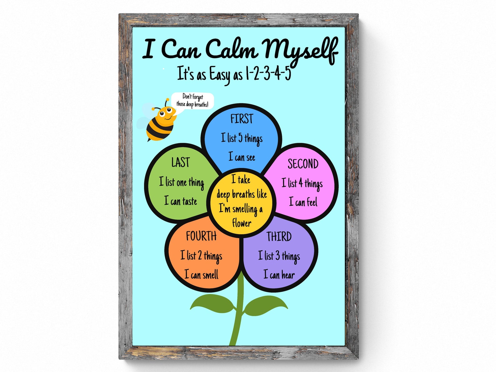 Five Senses Grounding Printables Bundle-classroom | Etsy