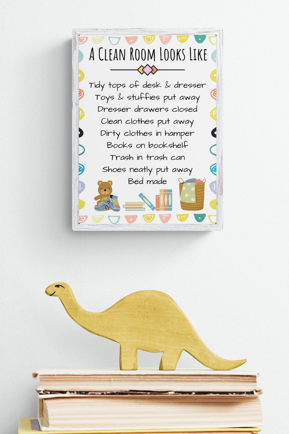 Print-at-home Kids Room Cleaning Guide Printable-family | Etsy