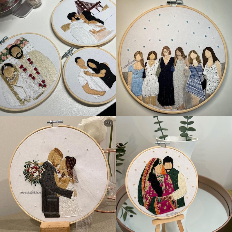 Portrait Embroidery - Etsy