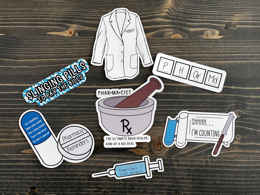 Pharmacy Sticker Pack - Etsy