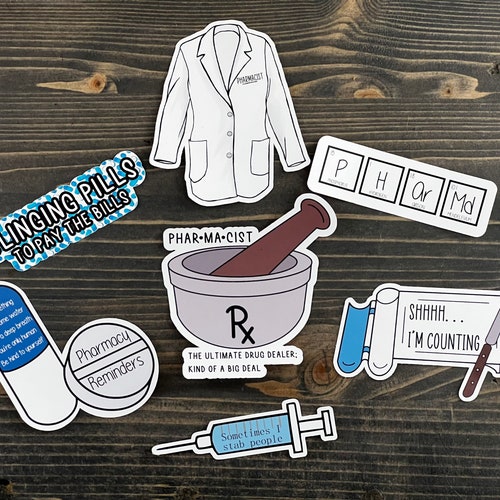 Pharmacy Sticker Pack - Etsy