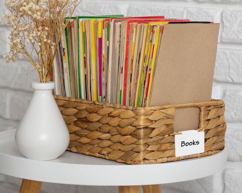 METAL Clip LABELS – Reusable and Durable Organizing Tags for Baskets ...