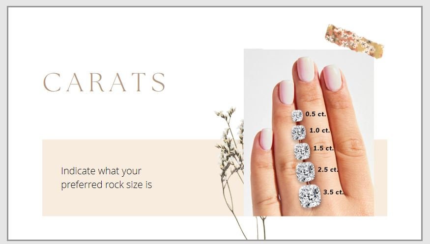 12 Slide Engagement Ring Template Wedding Template the - Etsy