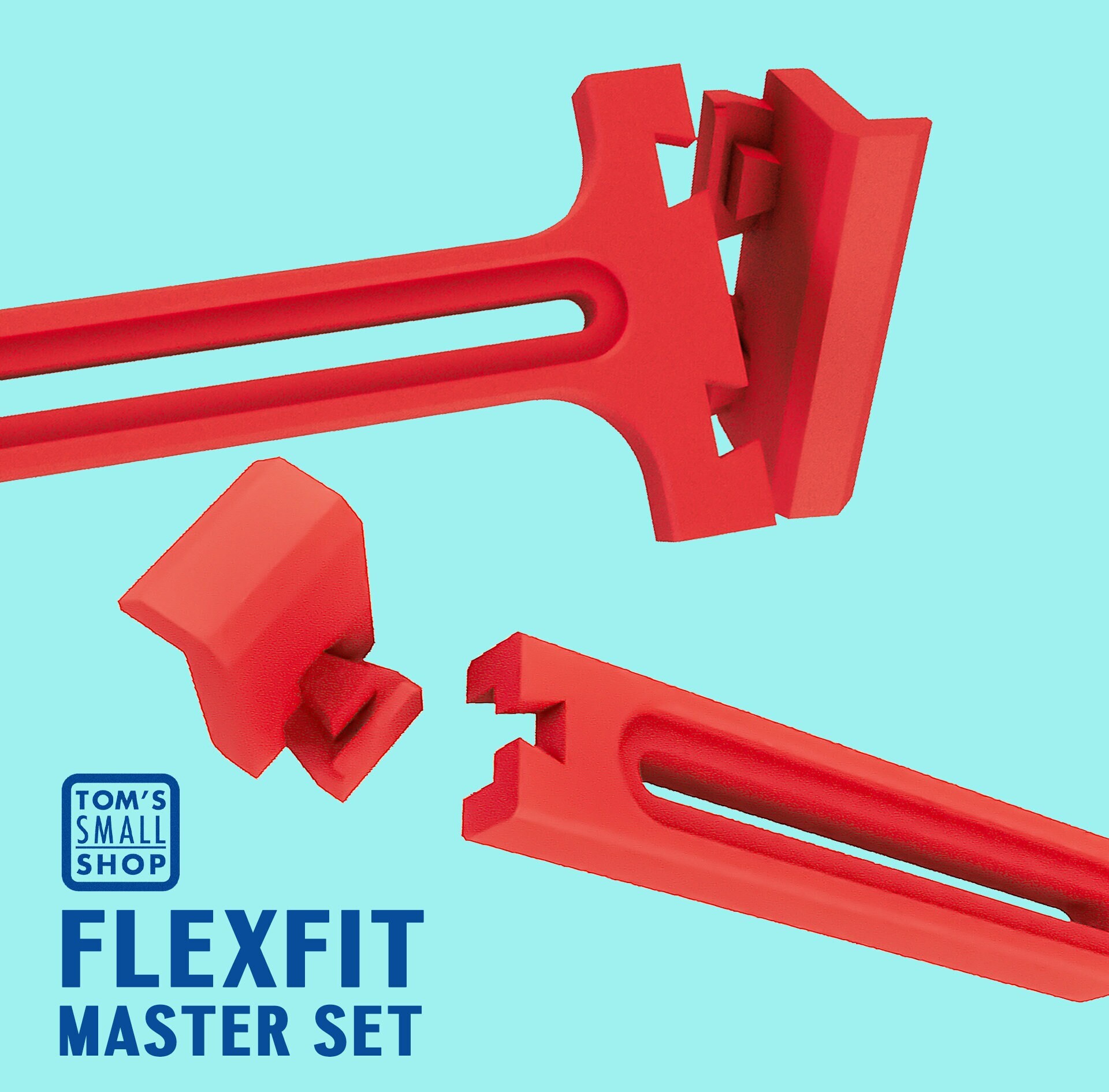 Flexfit Modular CNC Clamping System | Plywood Master Set | Files Only ...