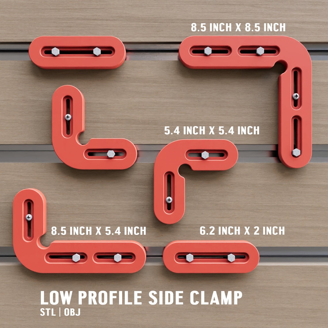 3D Printed CNC Low-profile Corner Clamp Files Only - Etsy Canada