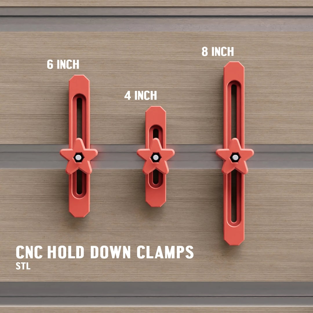 3D Printed CNC Hold Down Clamps - Etsy