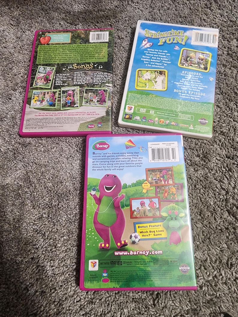 Barney DVD Lot of 4 - Etsy