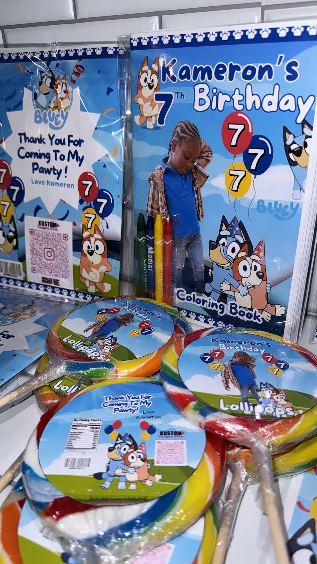 Bluey Party Favor Package, Custom Party Favors, Custom Chip Bags, Party ...