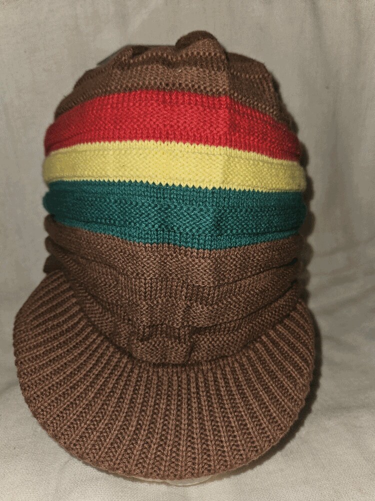 Brown Rasta Dread Cap 1123 1 - Etsy