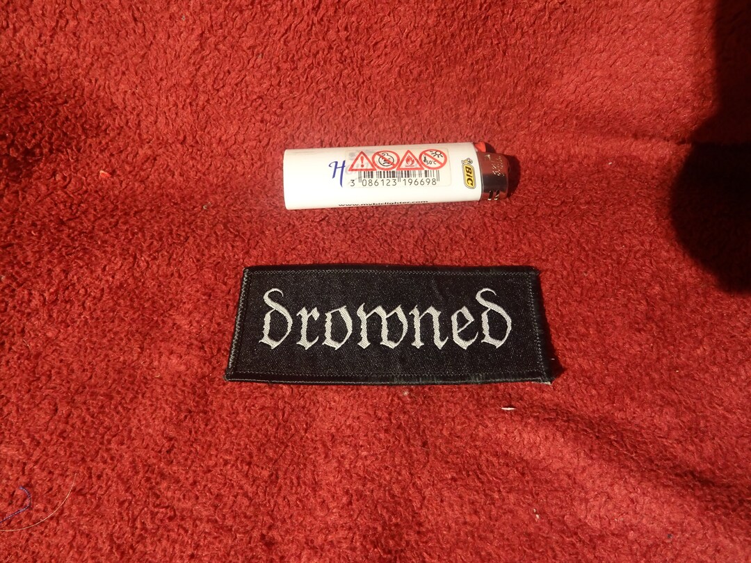 Drowned - Logo - (rare Woven Logo Patch) Heavy Metal Speed Metal Death ...