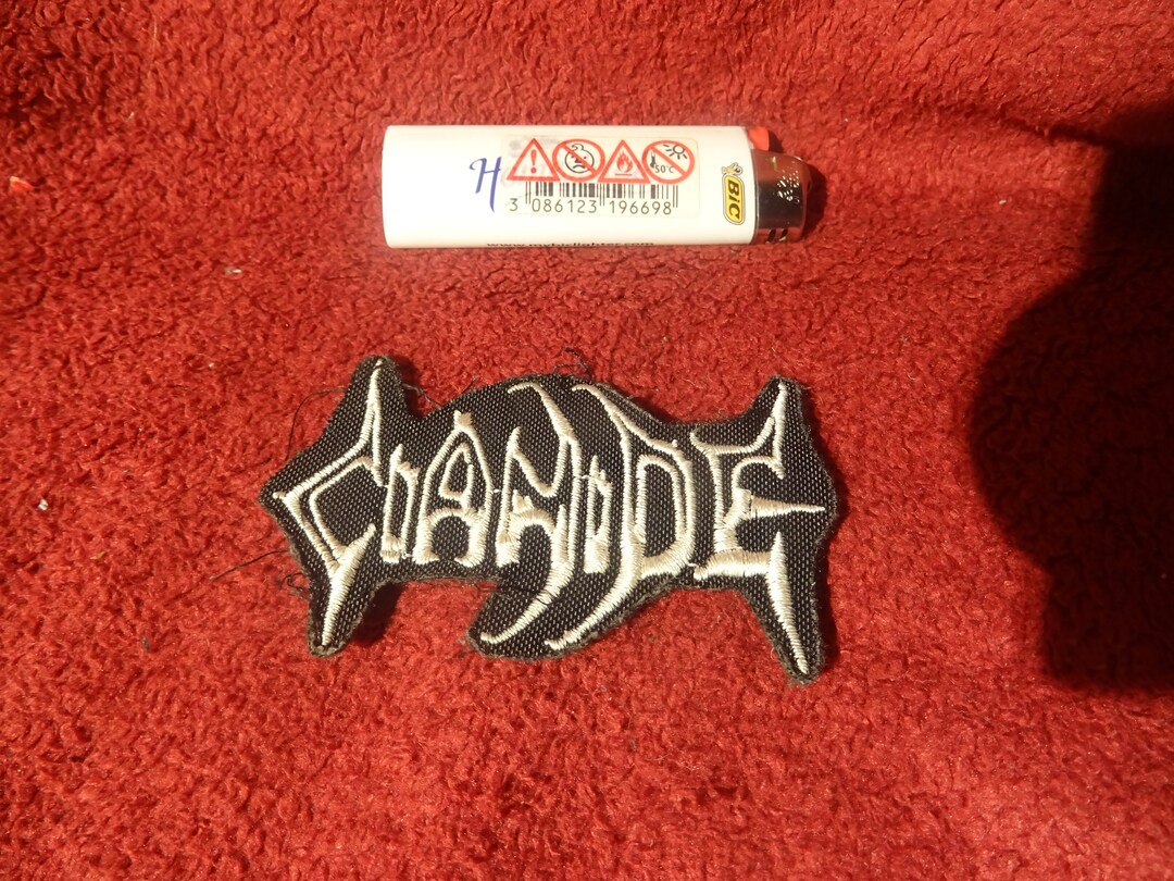 Cyanide Logo embroidered Logo Patch Heavy Metal Speed Metal Death Metal ...