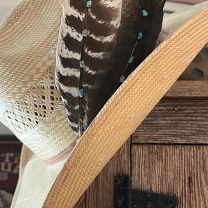 Turquoise Chip Turkey Cowboy Hat Feathers - Etsy