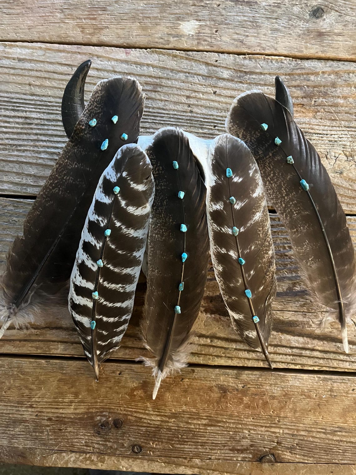 Turquoise Chip Turkey Cowboy Hat Feathers - Etsy