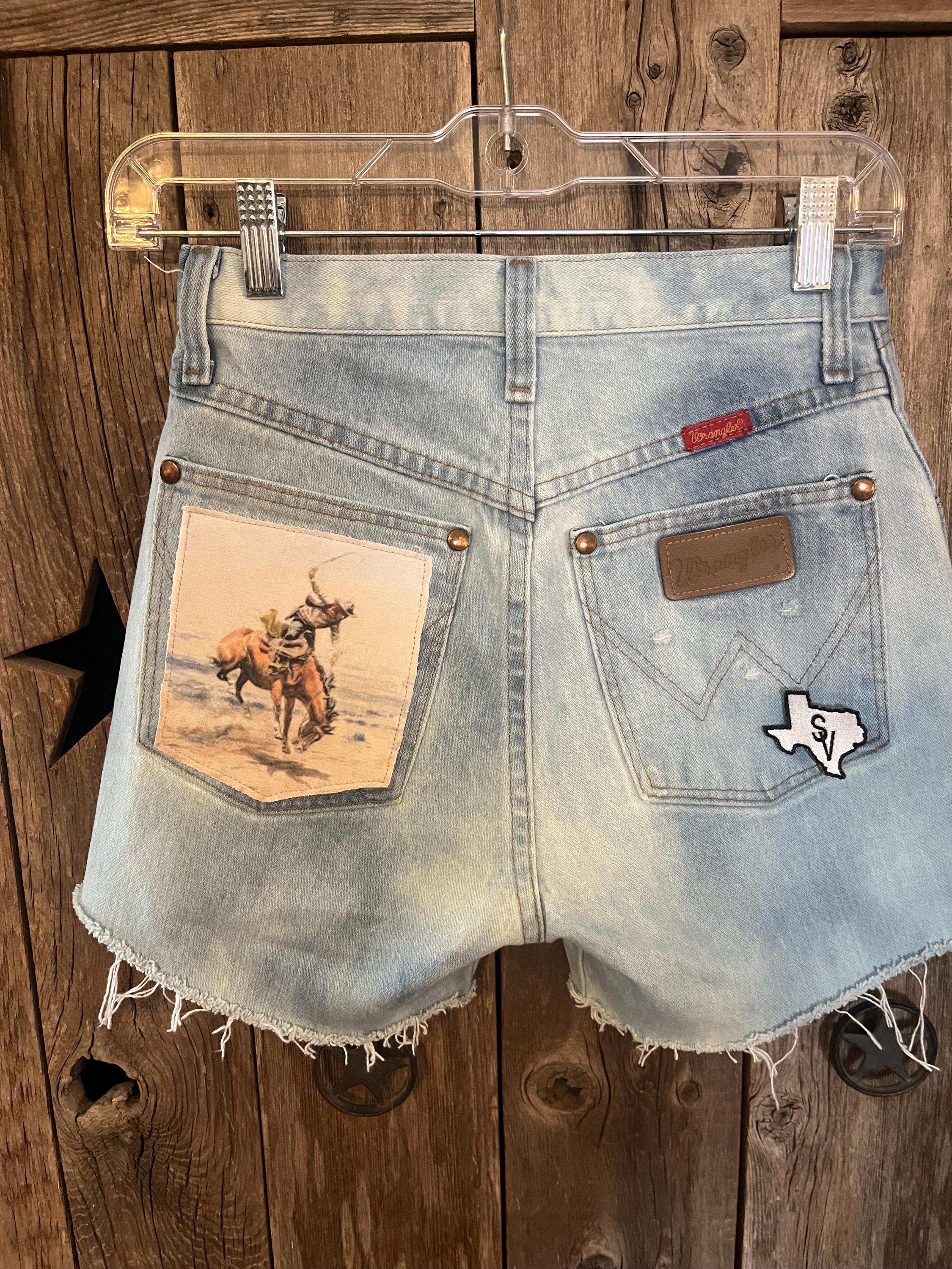 Wrangler “the Bronc" Wild West Cowgirl Cutoffs - Etsy