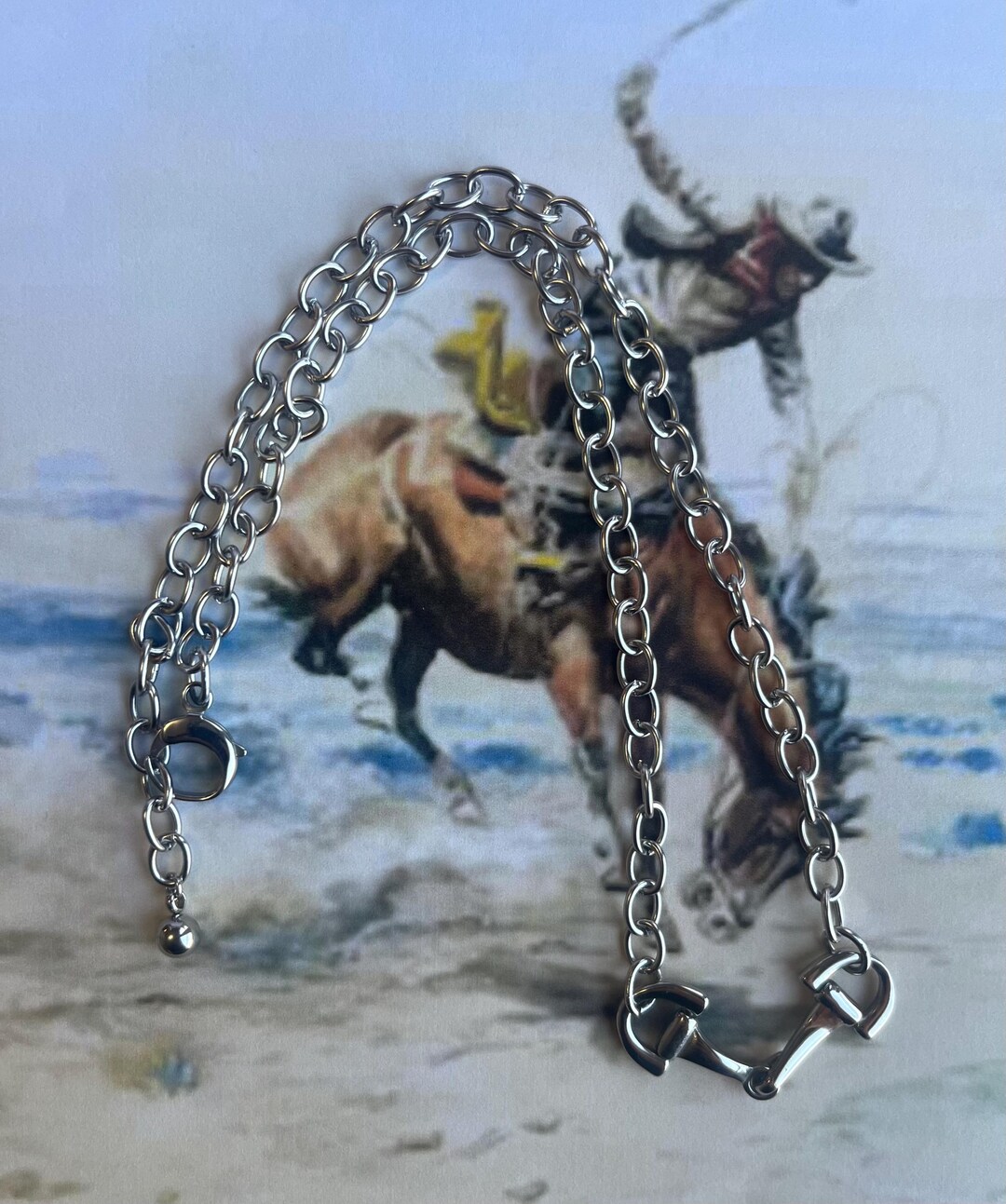 The Itty Bitty - Snaffle Bit Pendant Necklace - Etsy