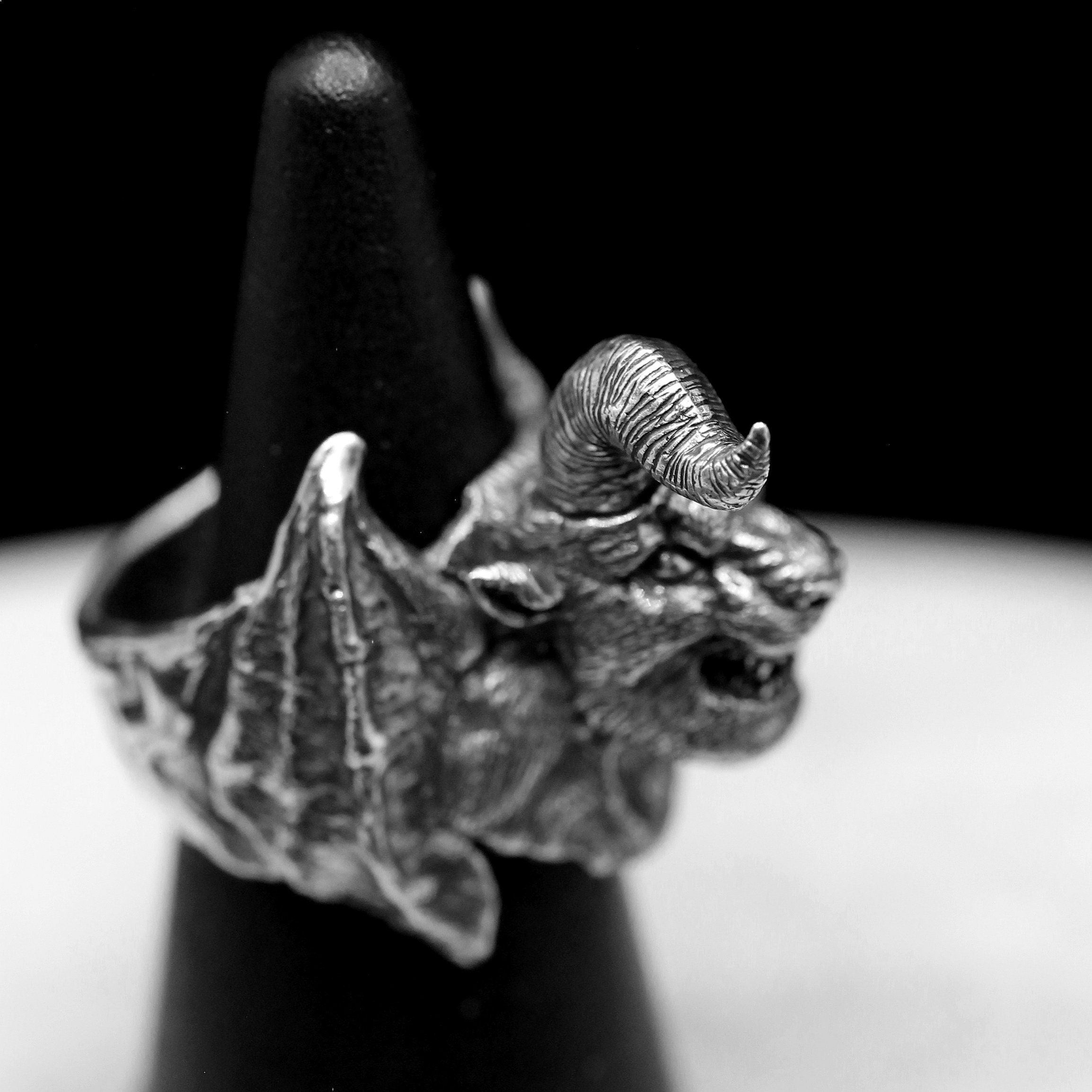 Nosferatu Zodd Immortal Icon Handmade Sterling Silver 925 Ring Wings ...