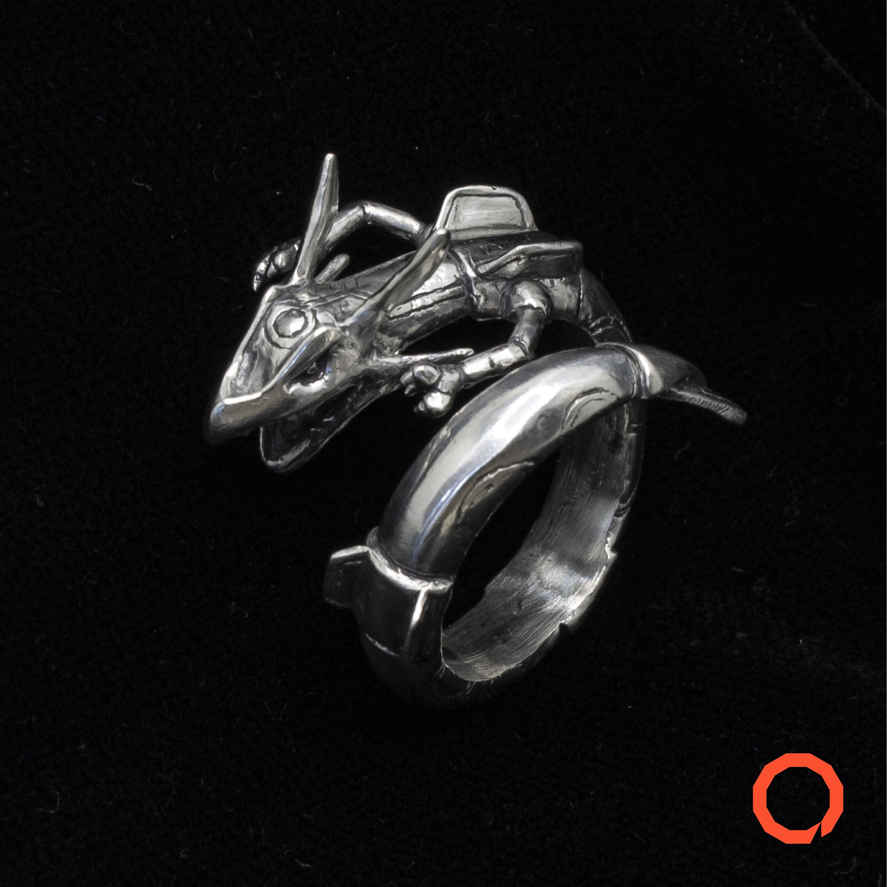 RAYQUAZA Snake Ring Sculpted Art Deco Serpent Gothic Grotesque - Etsy