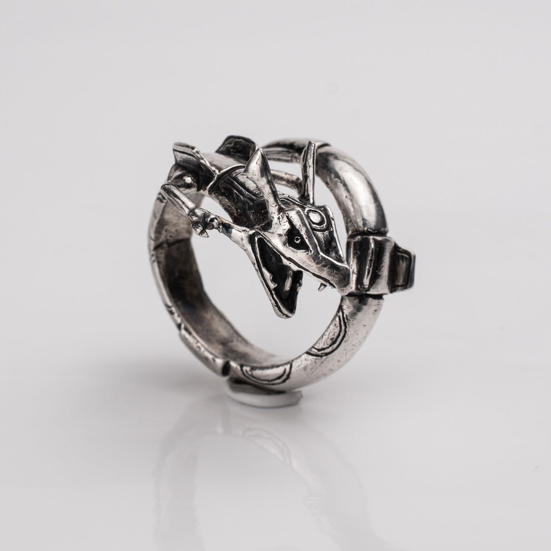 Rayquaza Handmade Sterling Silver 925 Dragon Ring Inspired by Legendary ...